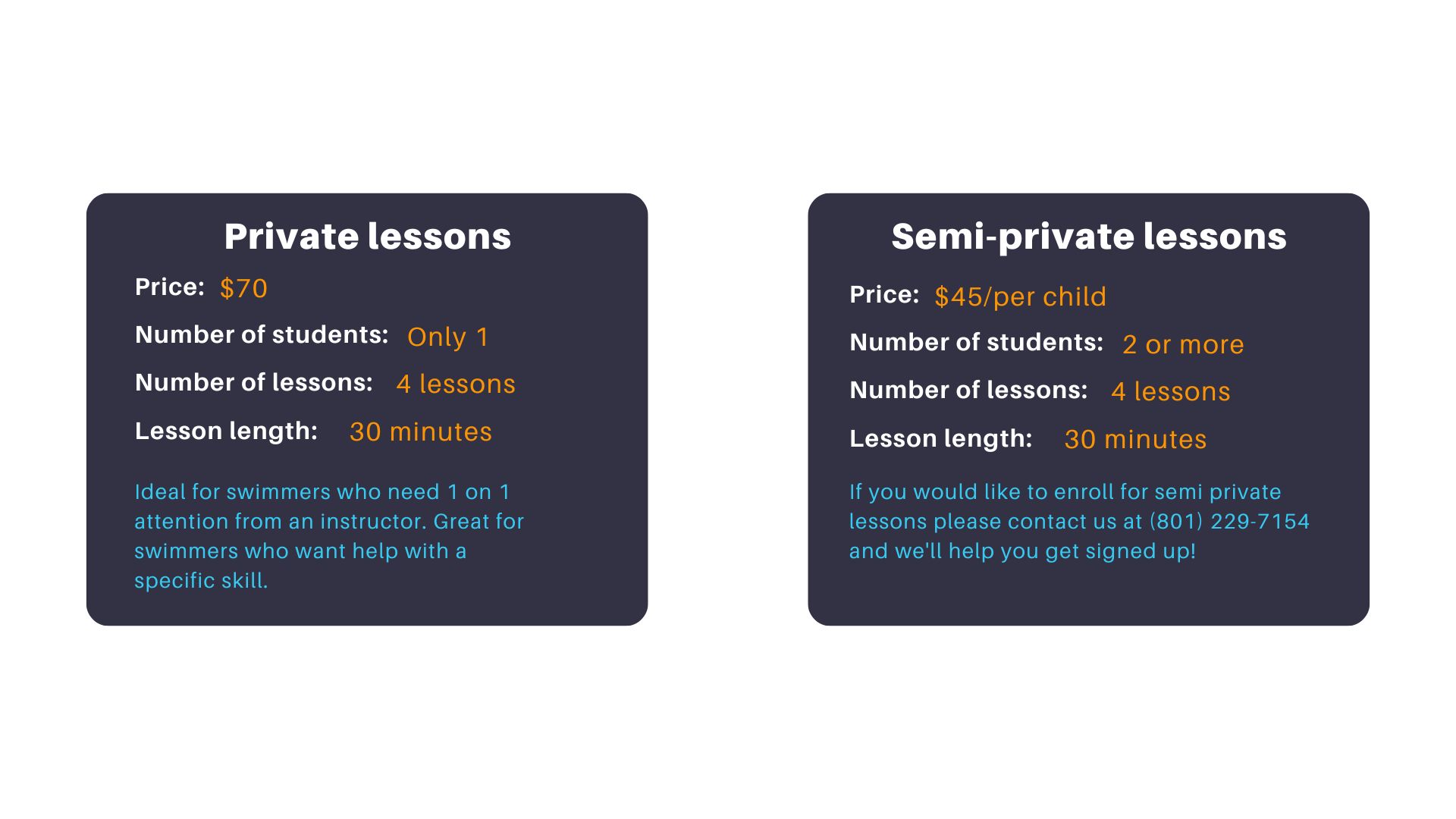 Private Lessons – Orem Recreation